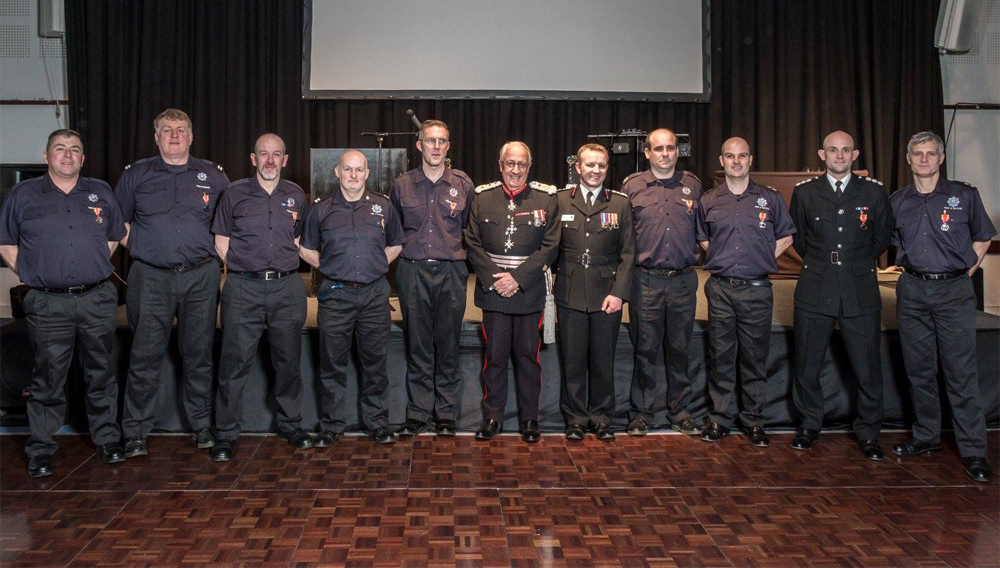 FIREFIGHTERS AWARDED QUEEN'S MEDAL FOR 20 YEARS' SERVICE - Island Echo ...