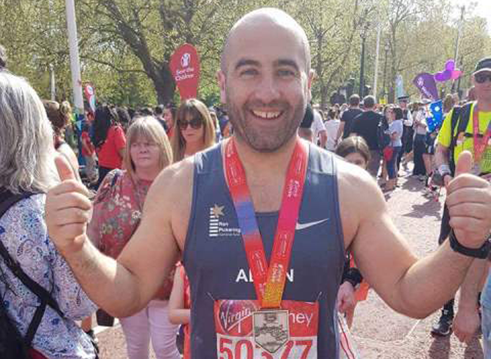 1LEISURE'S ALLAN BRIDGES BATTLES HEAT TO COMPLETE LONDON MARATHON ...