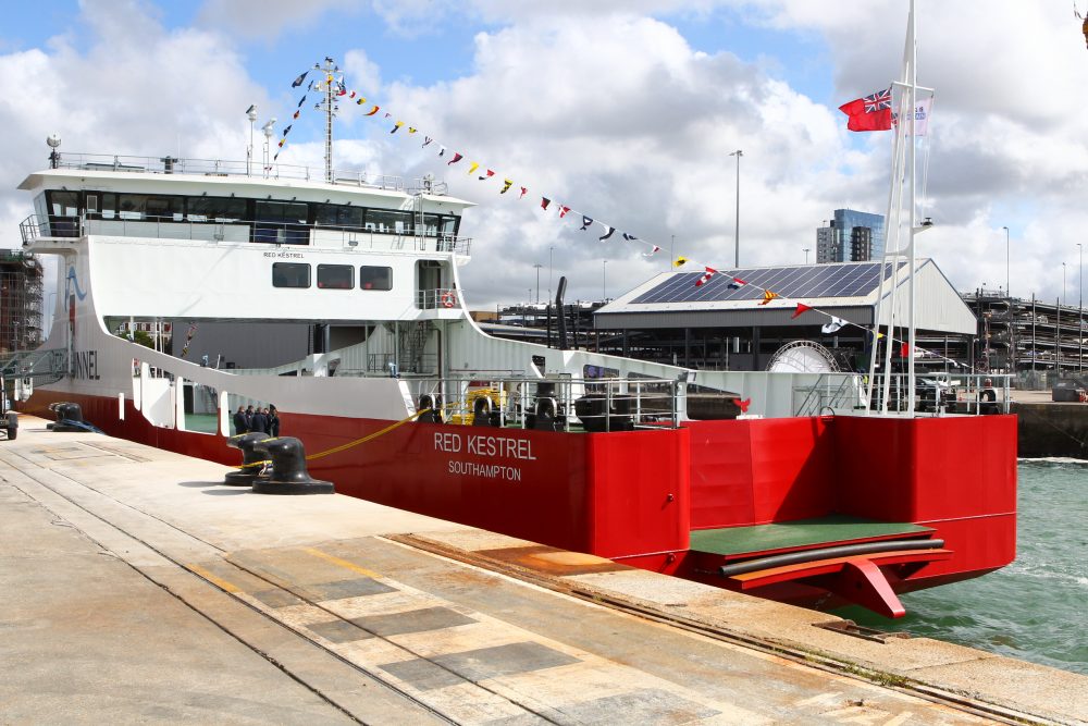 RED FUNNEL'S NEW FREIGHT FERRY OFFICIALLY WELCOMED INTO THE FLEET ...