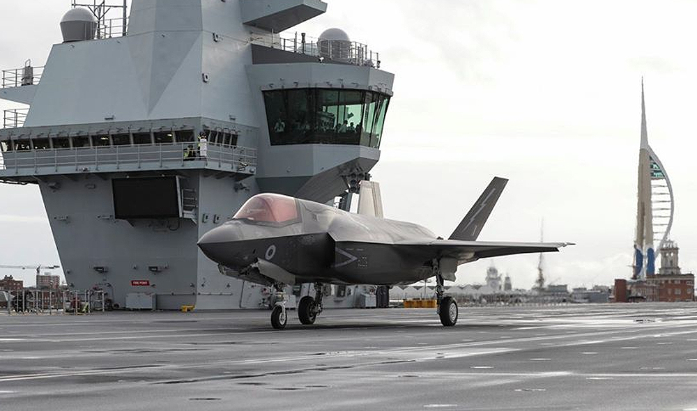 HMS QUEEN ELIZABETH TO BEGIN UK TRIALS WITH F-35 FIGHTER JETS TODAY ...