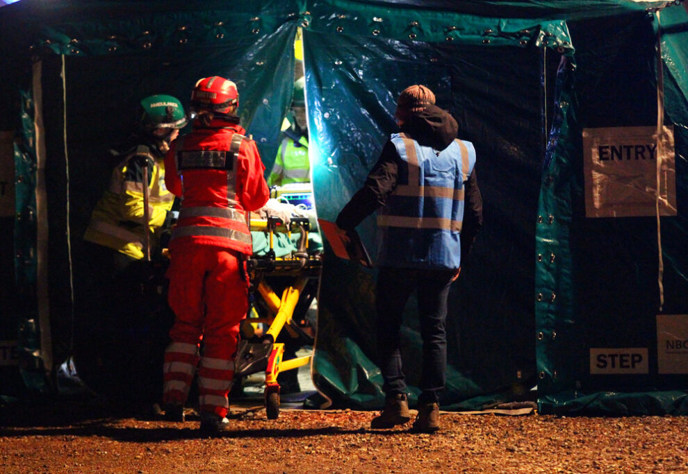 MULTI-AGENCY EXERCISE SIMULATING ATTACK AT NIGHT TESTS EMERGENCY ...