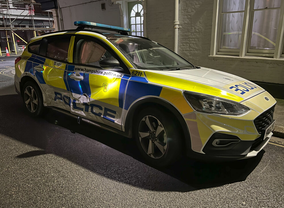 POLICE CAR INVOLVED IN CRASH WITH TAXI IN NEWPORT TOWN CENTRE - Island ...