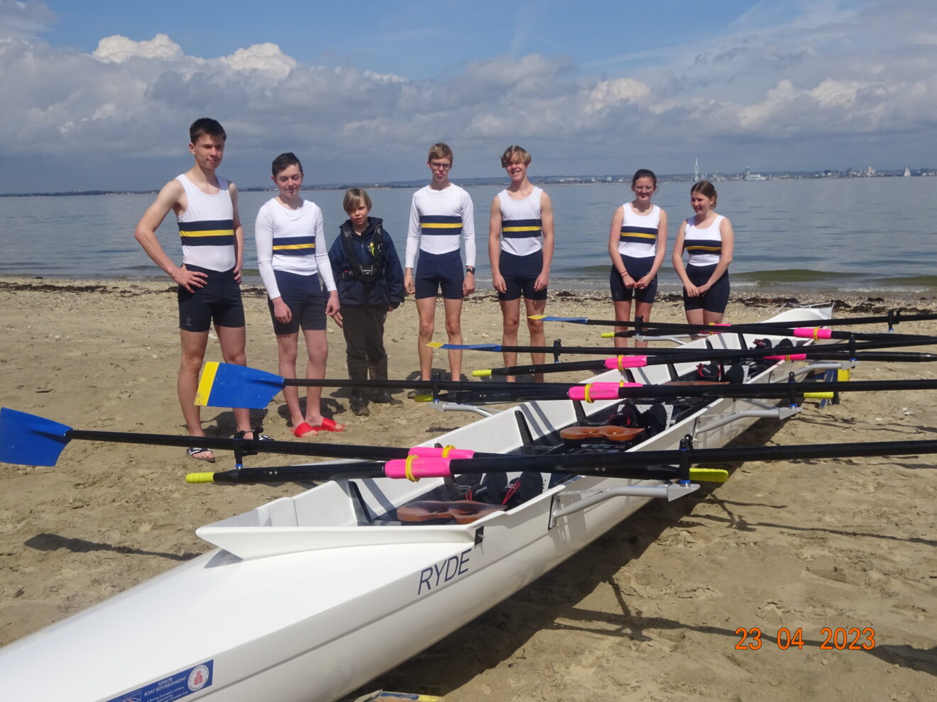 RYDE ROWING CLUB NAME AND LAUNCH NEW BOAT 'DARRELL' - Isle of Wight ...