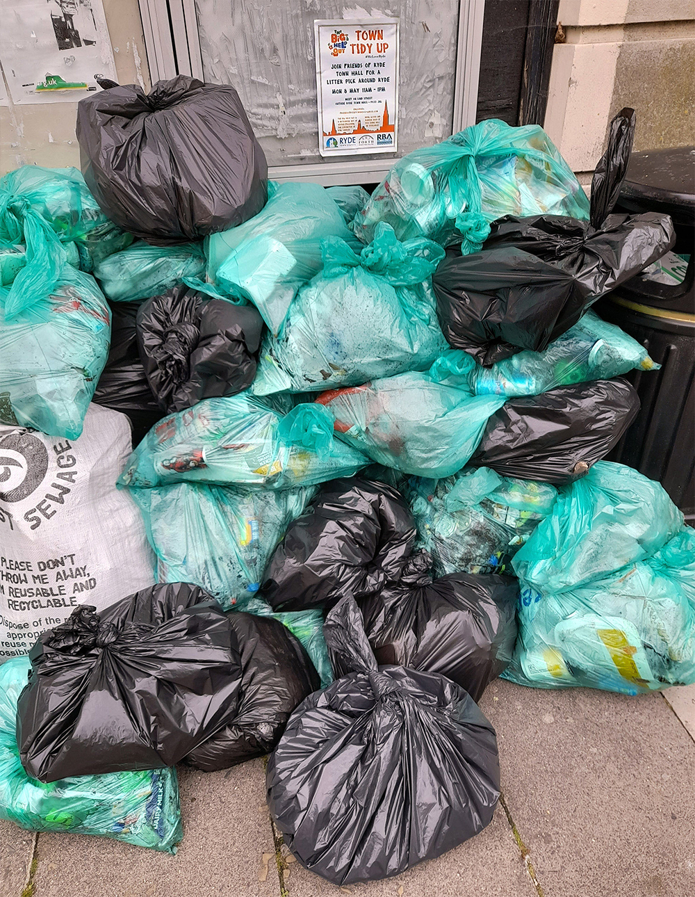 60 RUBBISH BAGS COLLECTED AT SUCCESSFUL RYDE TOWN CENTRE LITTER PICK ...