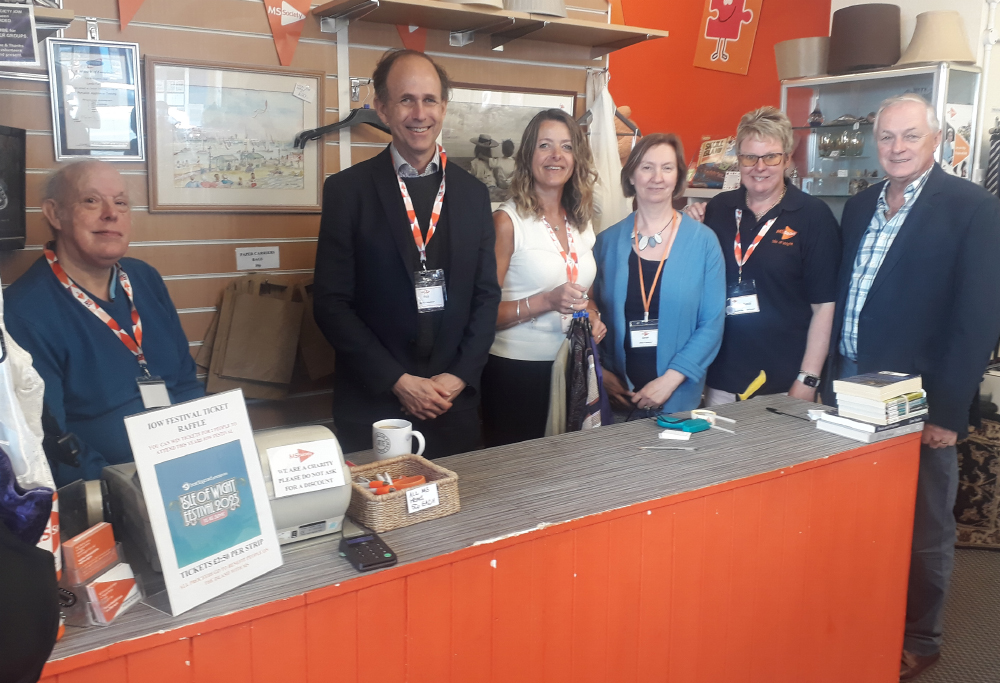 SHANKLIN'S MS SHOP WELCOMES NATIONAL CHIEF EXECUTIVE - Island Echo ...