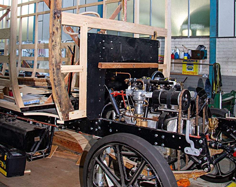 RESTORATION OF CENTURY-OLD DAIMLER CK BUS REACHES NEXT MILSETONE ...