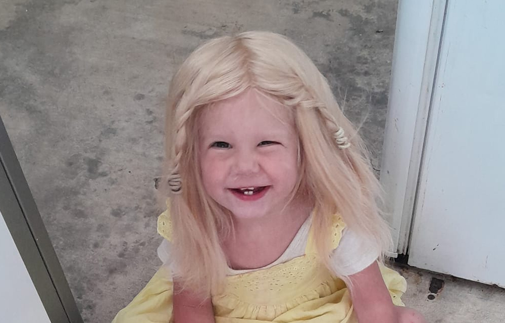 1-YEAR-OLD GRACE RECEIVES BESPOKE WIG FROM LITTLE PRINCESS TRUST ...