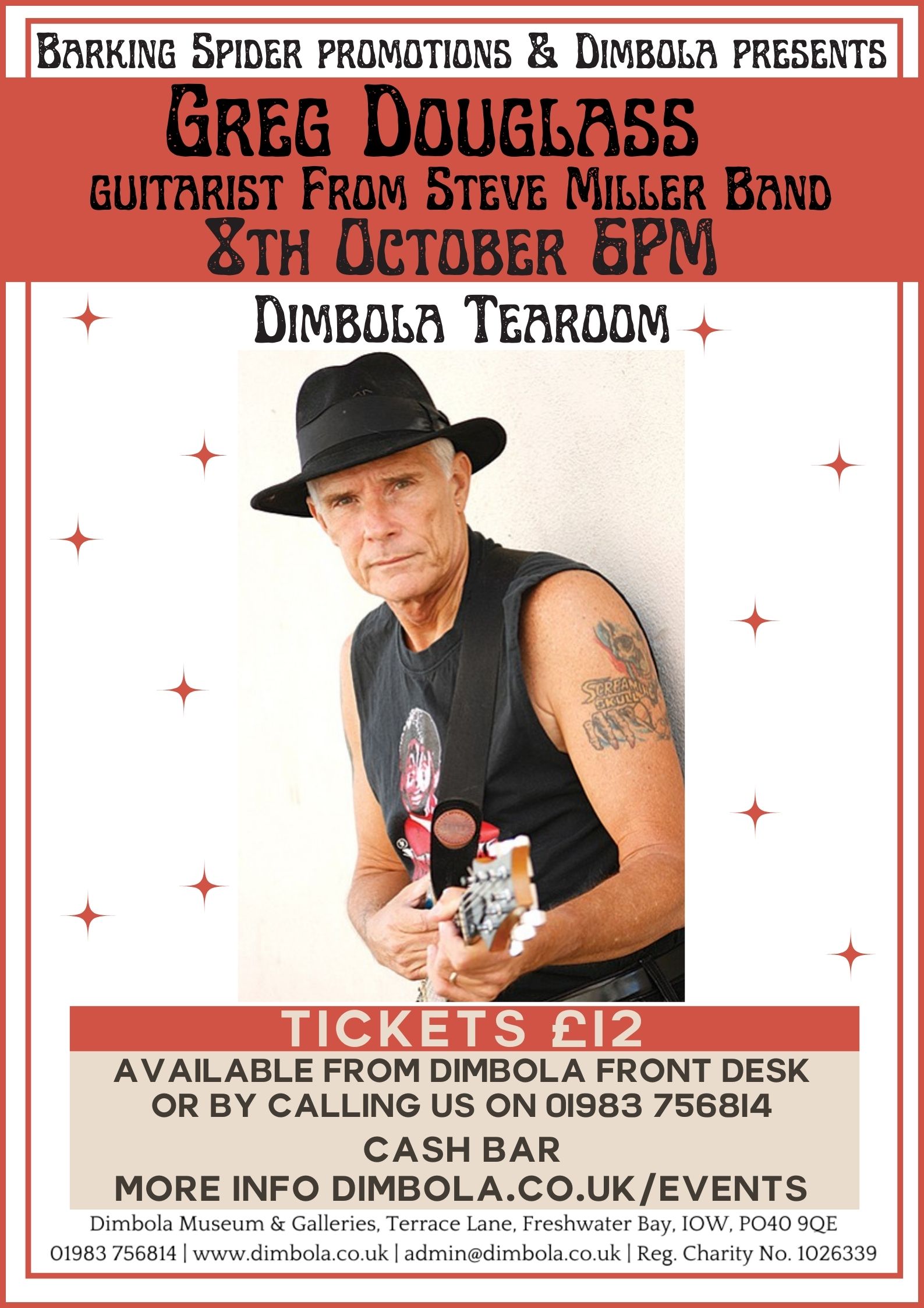 GREG DOUGLASS TO PLAY AT DIMBOLA TEAROOM FRESHWATER - Isle of Wight ...