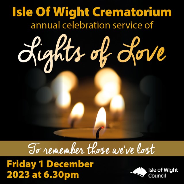 LIGHTS OF LOVE SERVICE AT ISLE OF WIGHT CREMATORIUM TO REMEMBER THOSE ...