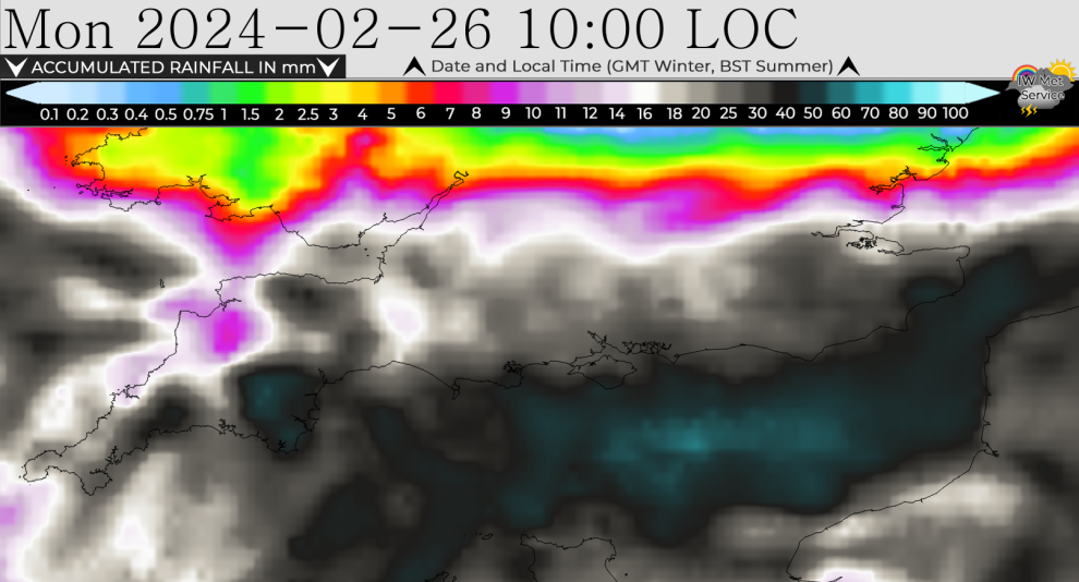 WARNING FOR HEAVY AND PERSISTENT RAIN ACROSS THE ISLAND ON SUNDAY AND ...