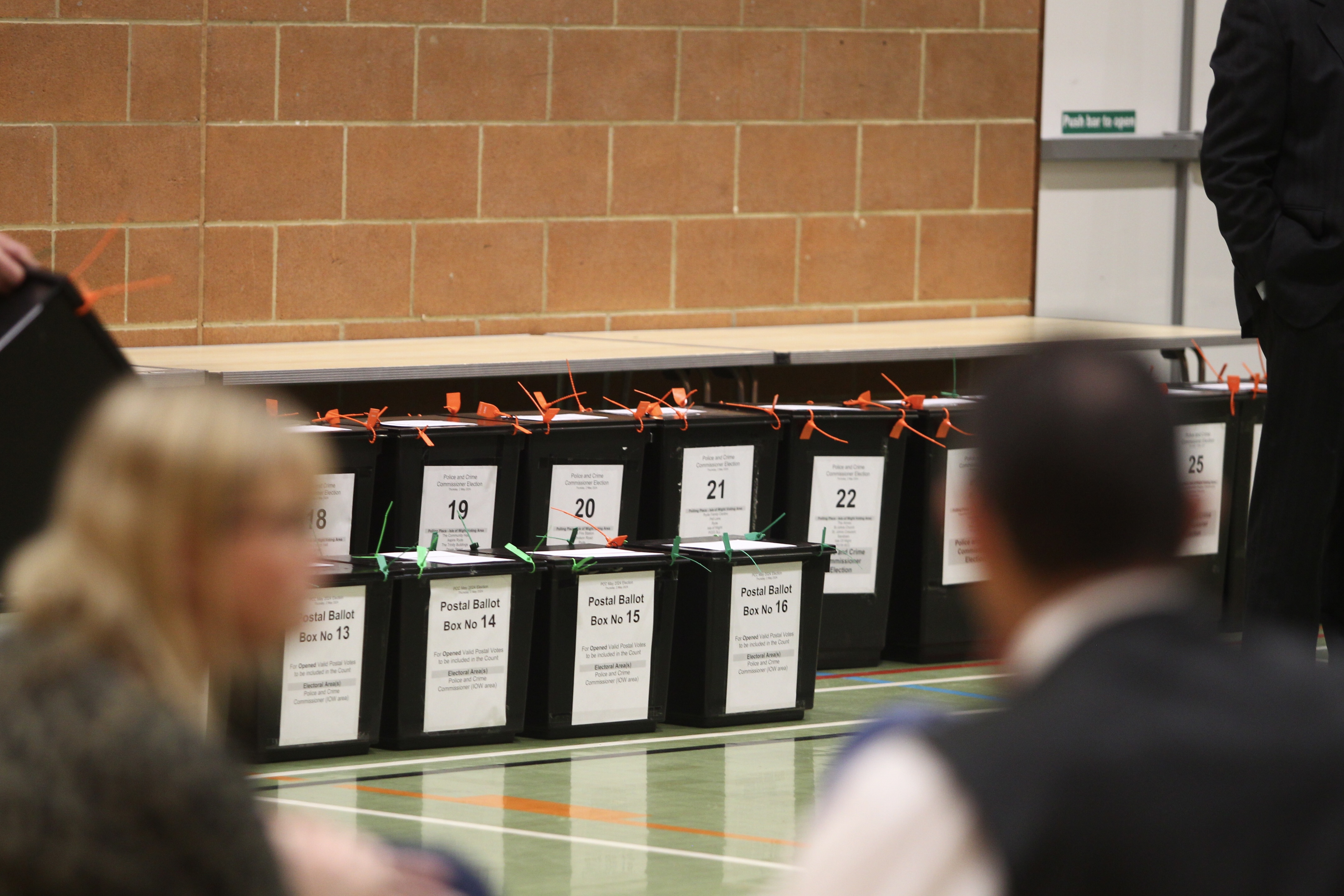BALLOT BOXES BEING OPENED AS COUNT TO FIND OUT NEW POLICE AND CRIME ...