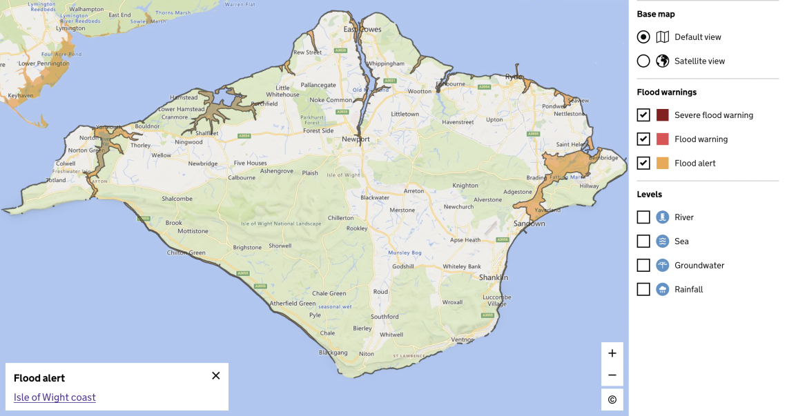 ENVIRONMENT AGENCY ISSUES ISLE OF WIGHT FLOOD ALERT - Isle of Wight ...