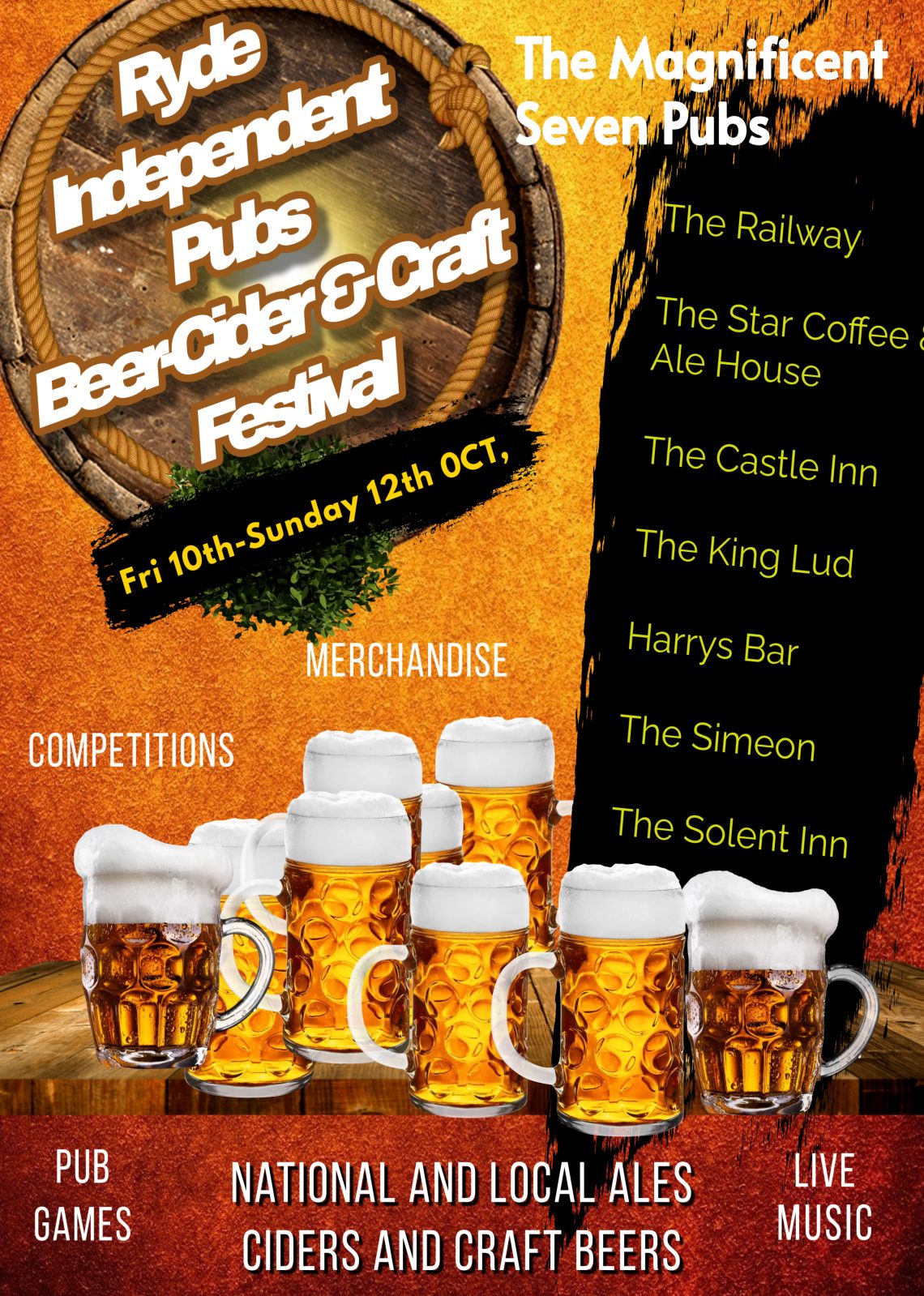 BEER, CIDER AND LIVE MUSIC ON TAP FOR RYDE’S INDEPENDENT PUB FESTIVAL ...