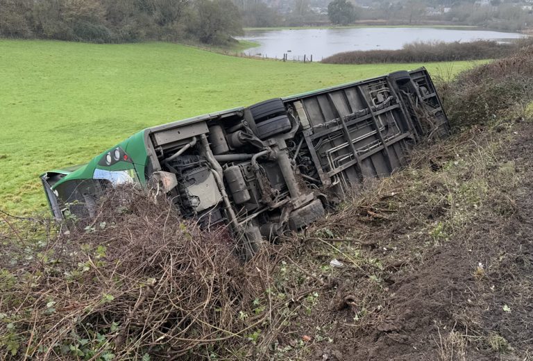 MIRACULOUS ESCAPE AFTER BUS OVERTURNS - RECOVERY OPERATION NOW UNDERWAY ...