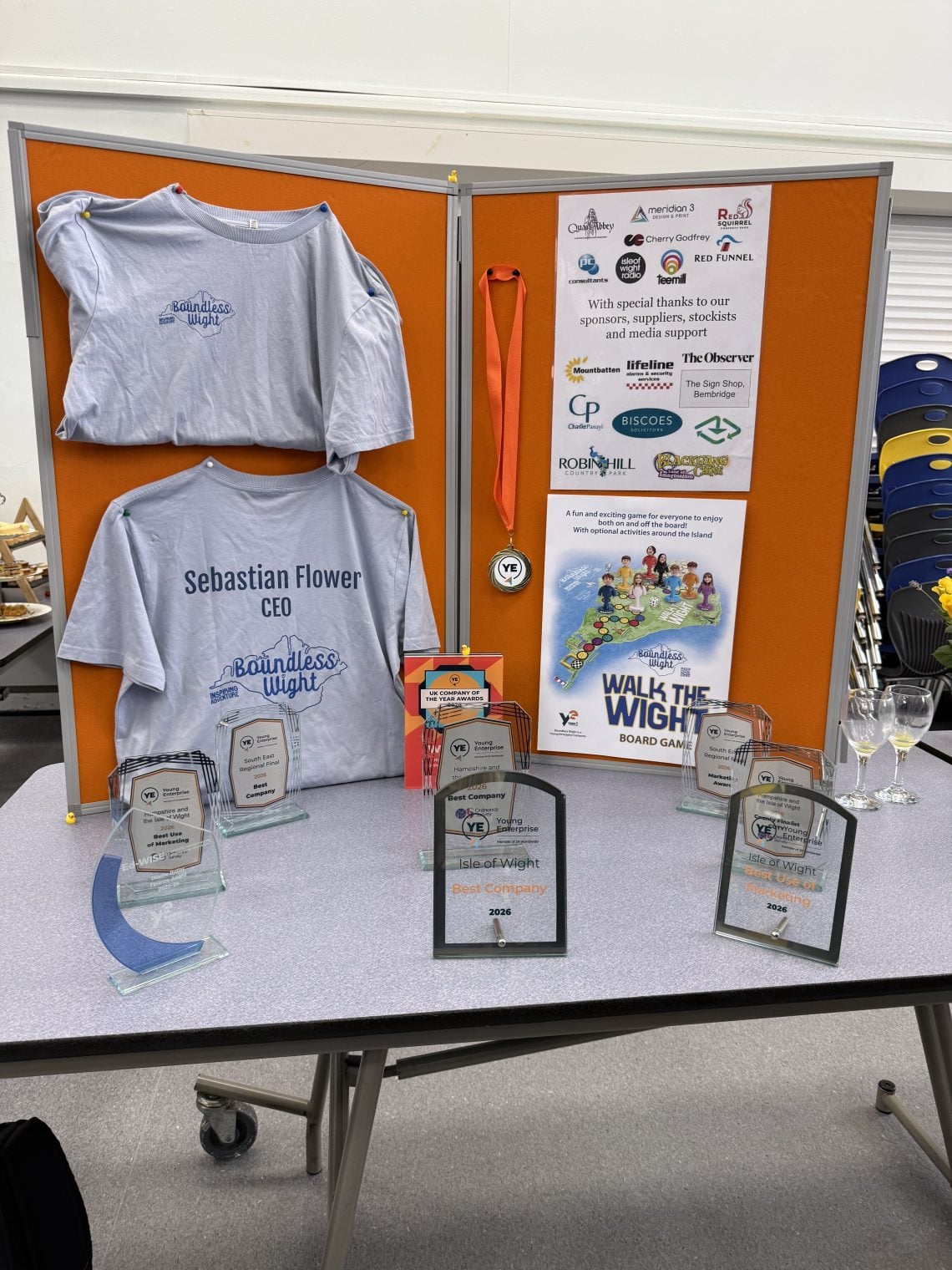 WALK THE WIGHT BOARD GAME CREATORS RECEIVE AWARD FROM ISLE OF WIGHT ...